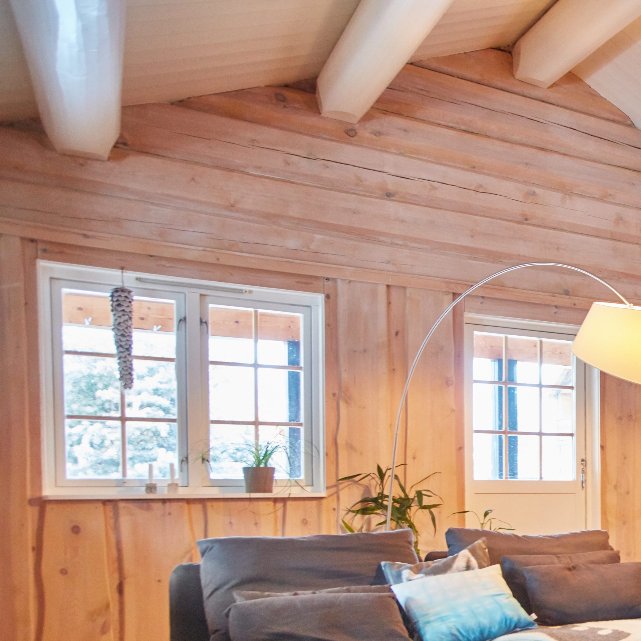 Villmarkspanel innvendig – Integrert kjokkenet